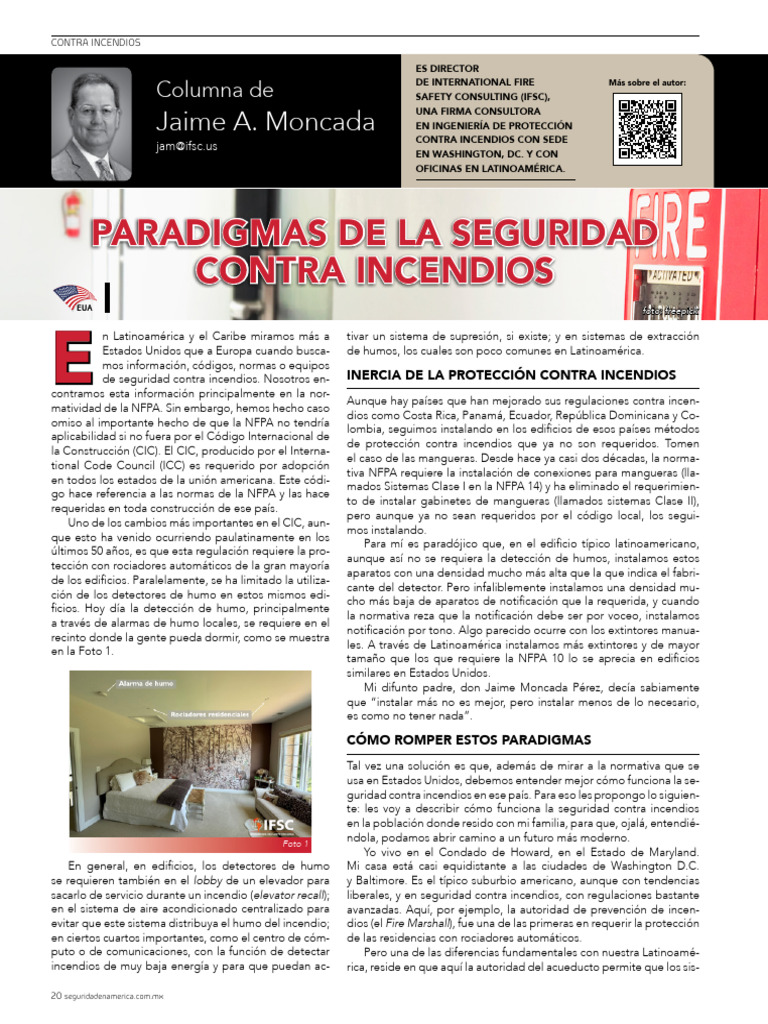 PARADIGMAS DE LA SEGURIDAD CONTRA INCENDIOS | PDF | Seguridad Pública ...