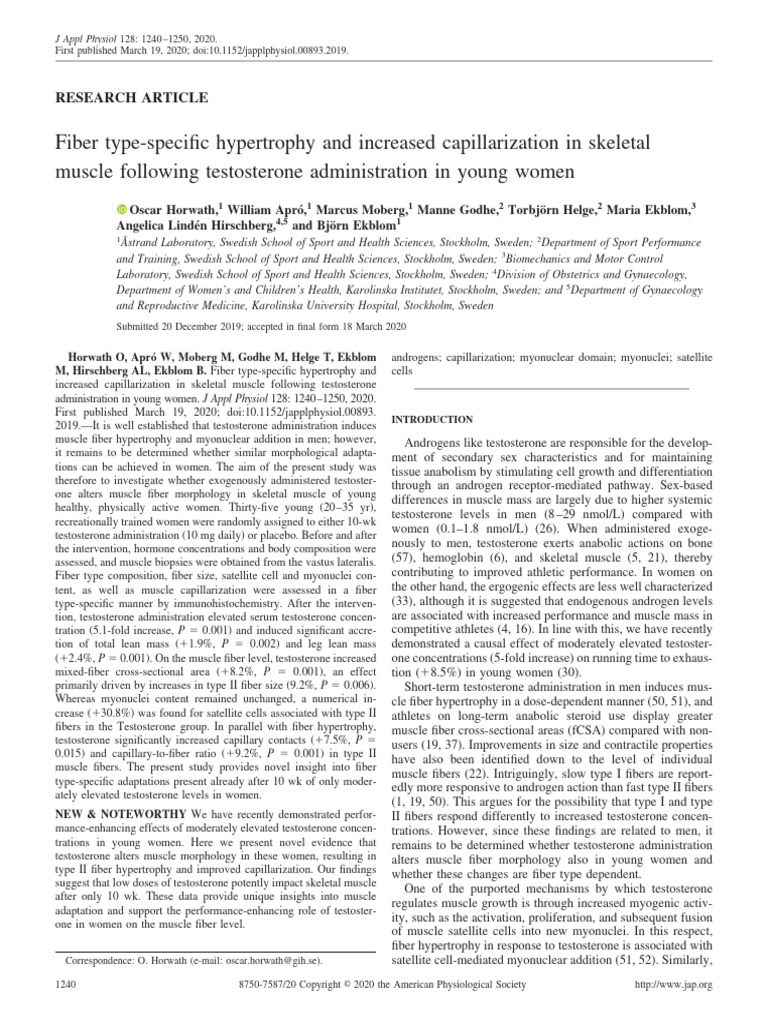 2.horwath Et Al 2020 Fiber Type Specific Hypertrophy and Increased ...