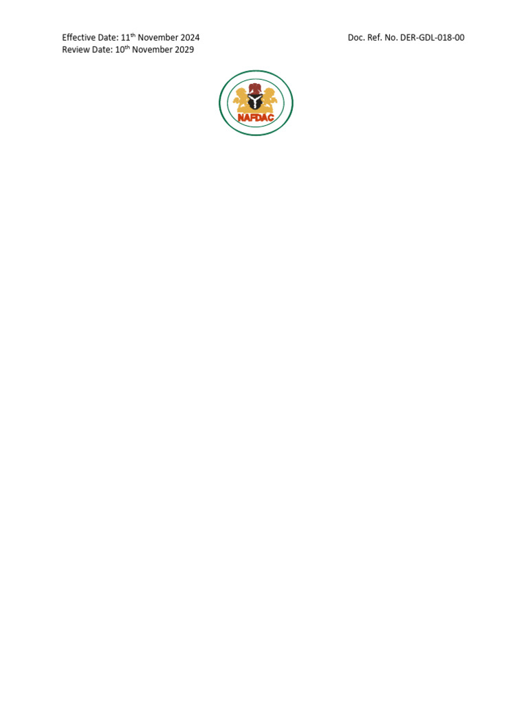 NAFDAC GMP Guidelines for Medical Devices 2024 | PDF | Verification And ...