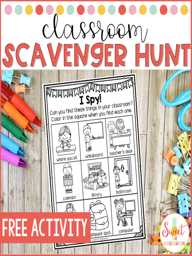 Kindergarten Classroom Scavenger Hunt | PDF | Classroom