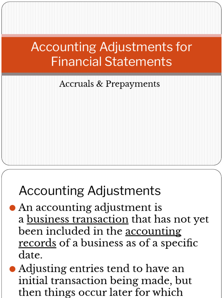 Accrual and Prepayments | PDF | Accrual | Expense