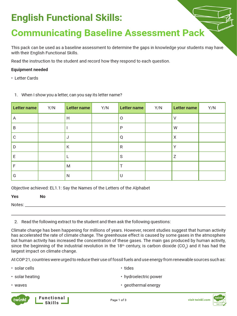 Baseline Assessment | PDF | Climate Change | Renewable Energy