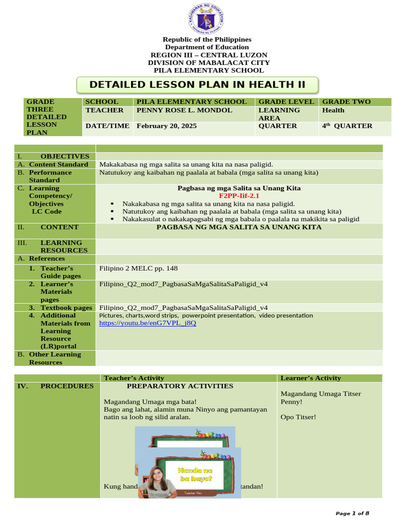 DLP-in-Health 2-q4 Week 2 | PDF