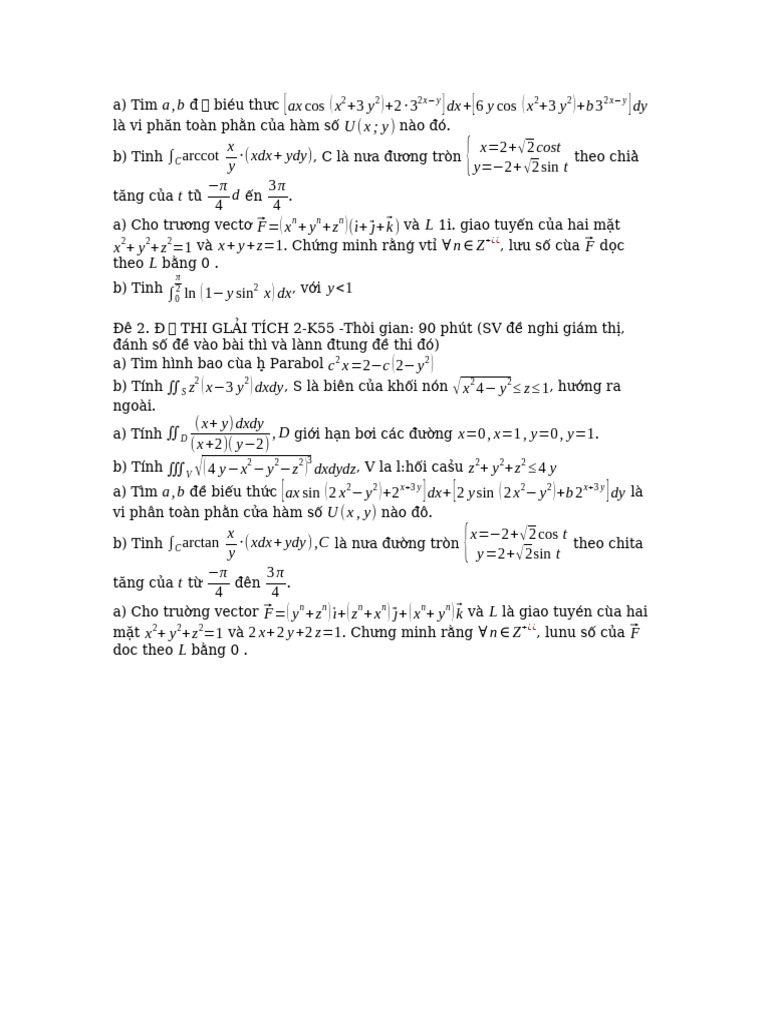 Cos 3 2 3 6 Cos 3 3 Arccot 2 2 2 2 Sin 4 3 4 1 1 LN 1 Sin 1: Arctan 4 3 4 | PDF