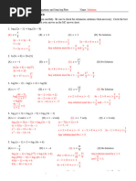 Worksheet A Key Topic 2.12 Logarithmic Function Manipulation | PDF | Logarithm | Special Functions