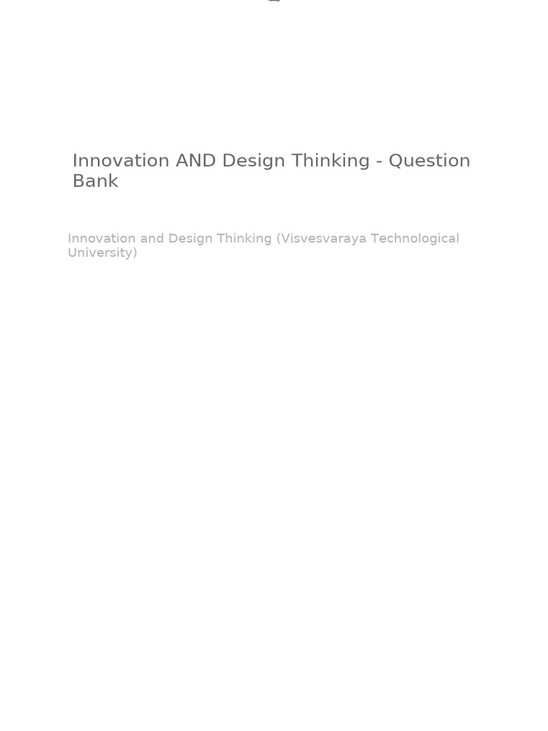 Design Thinking Assessment Questions | PDF | Design Thinking | Prototype