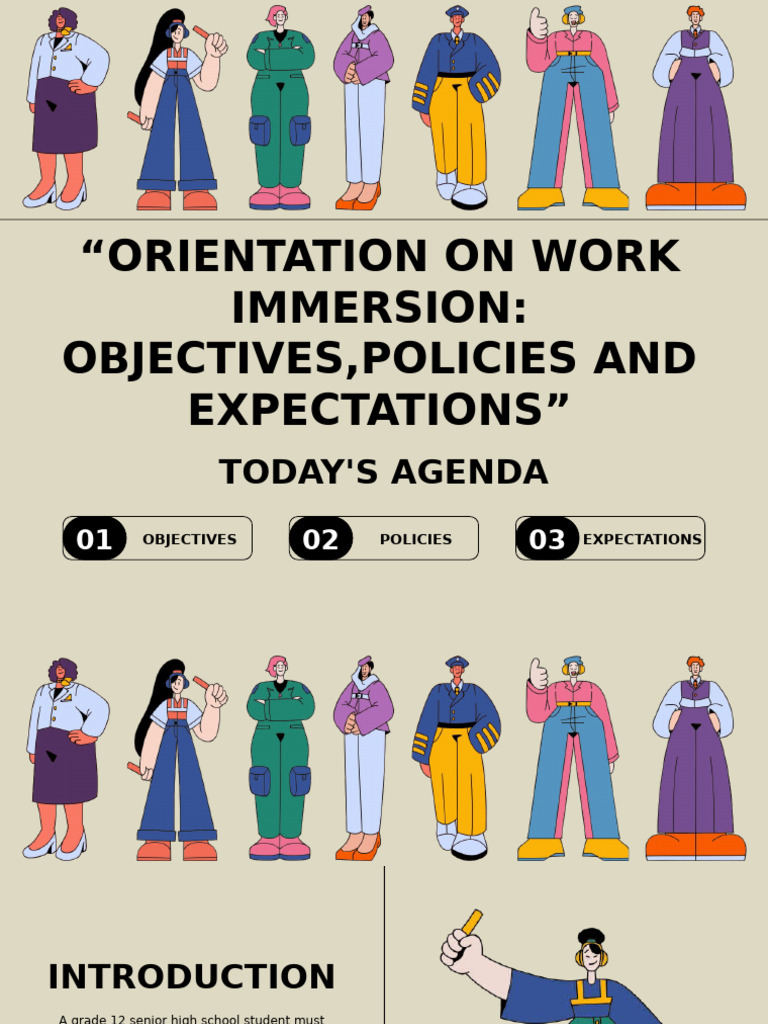 Work Immersion Orientation | PDF | Learning | Cognition