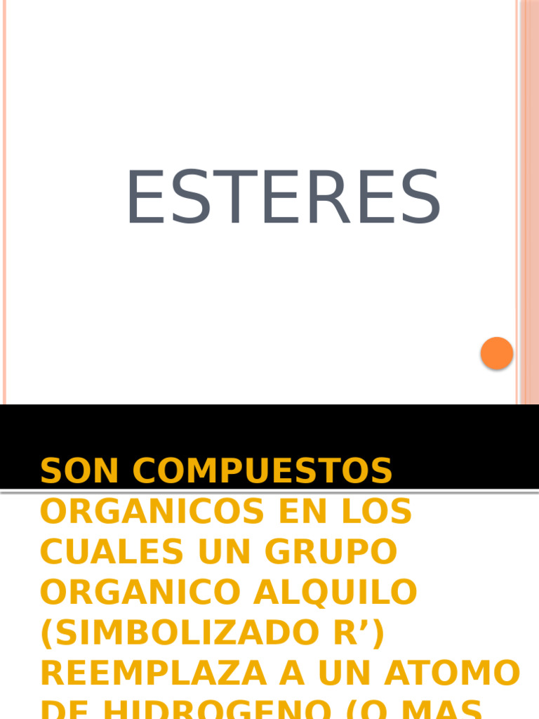 Propiedades y Usos de los Ésteres | PDF