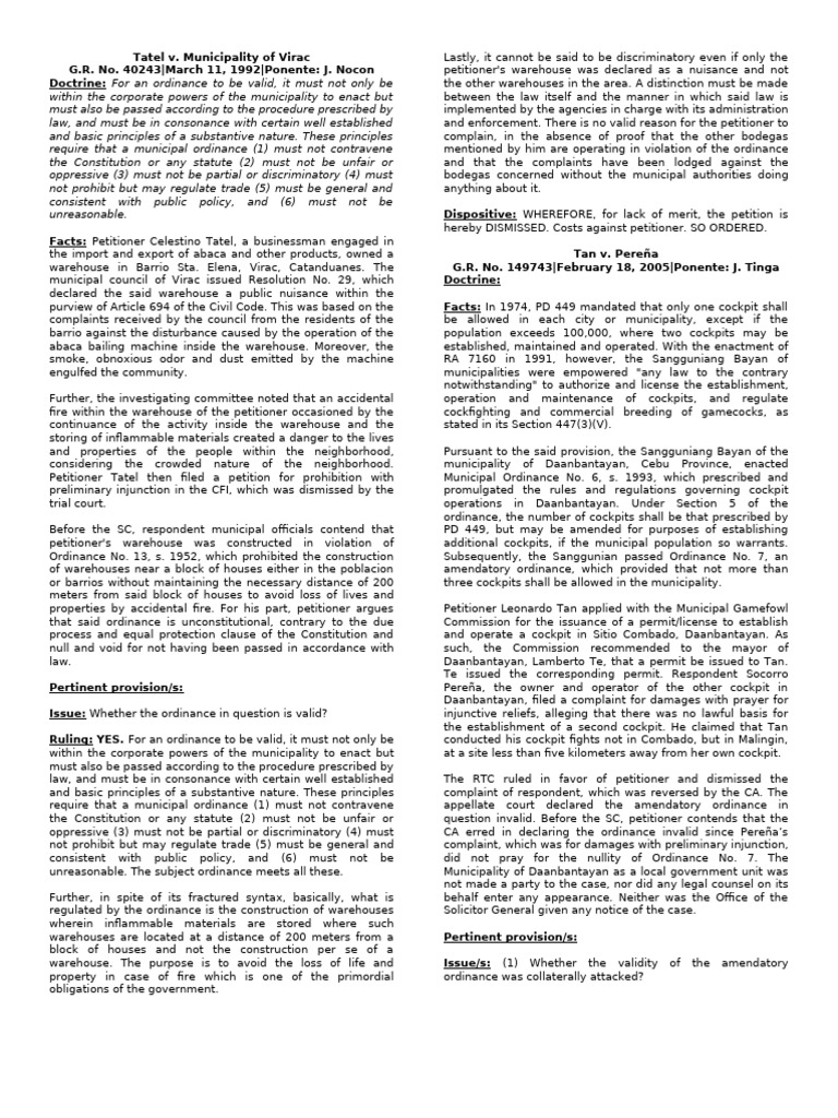 PUBCORP Digests Fifth Set | PDF | Lawsuit | Complaint