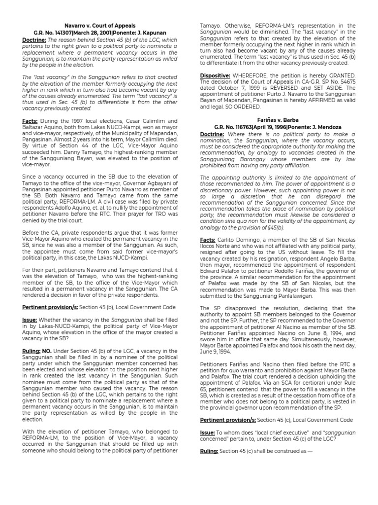 PUBCORP Digests Sixth Set | PDF | Domicile (Law) | Justice