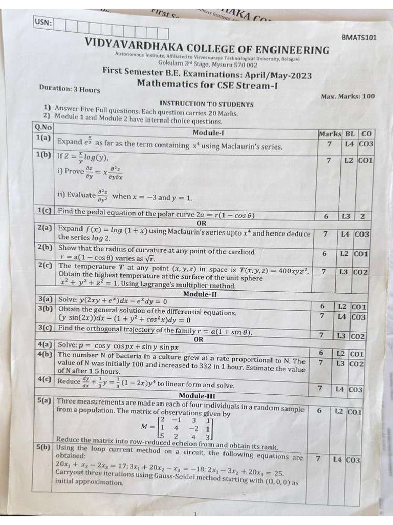 Maths CS Apr23 | PDF