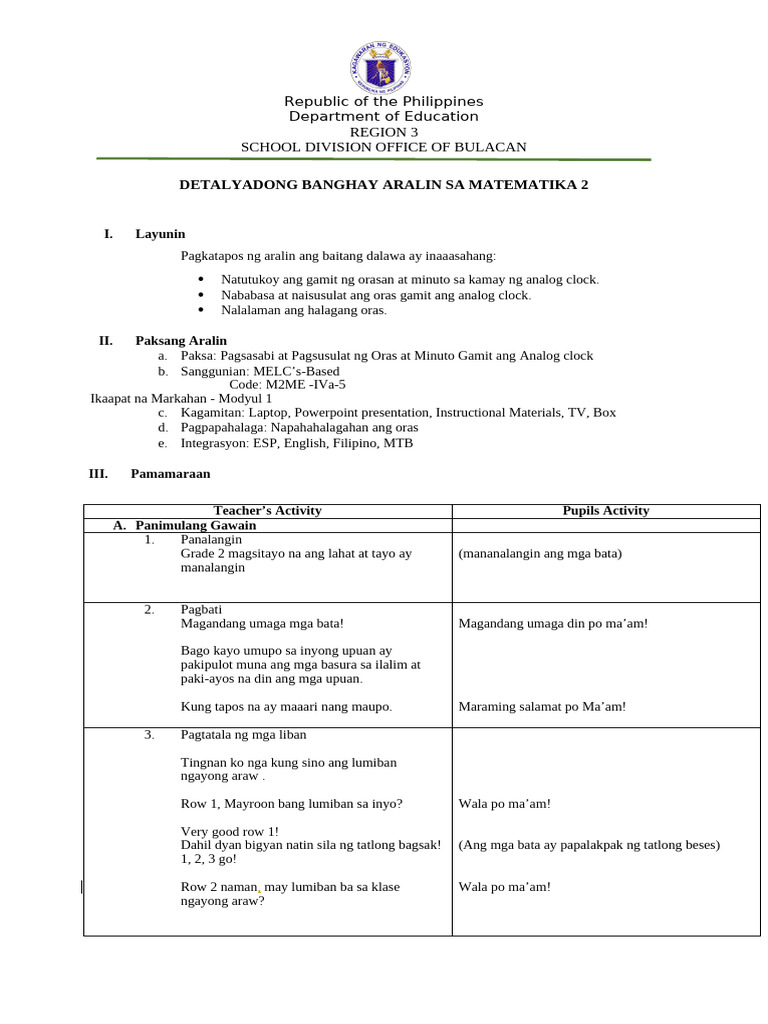 Karen DLP Math 2 | PDF