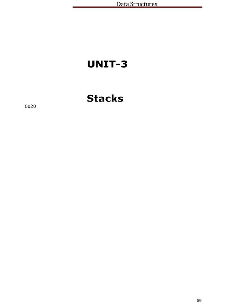 Data Structures Unit 3 | PDF