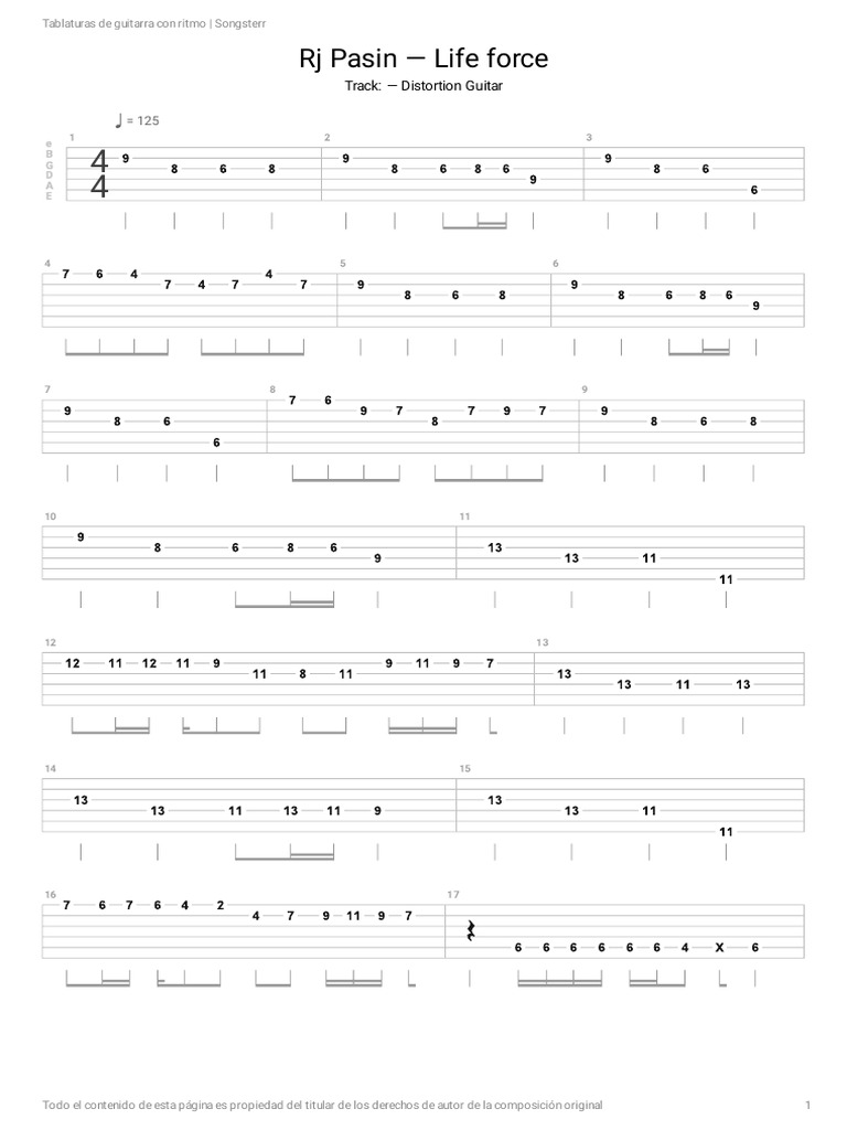 RJ Pasin - Life Force | PDF