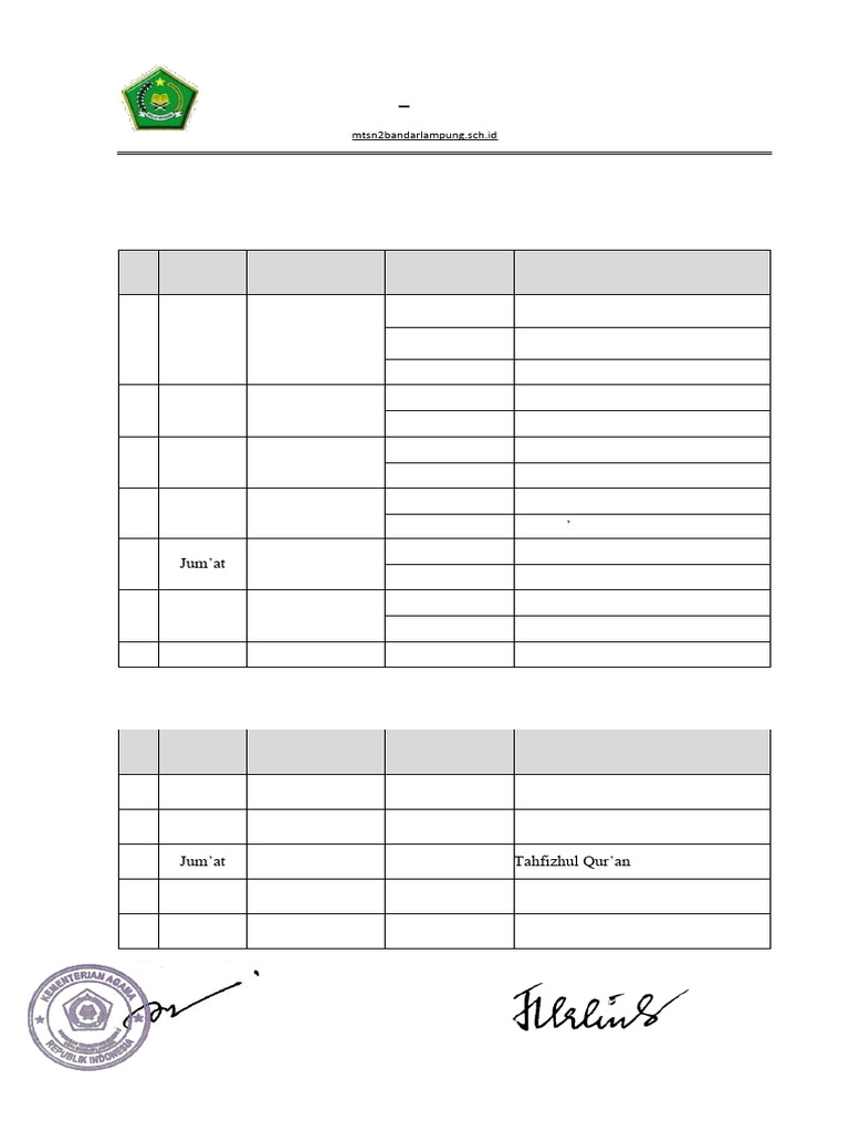 KKM MTs Prov_Jadwal UM Kelas 9 2024-2025 | PDF