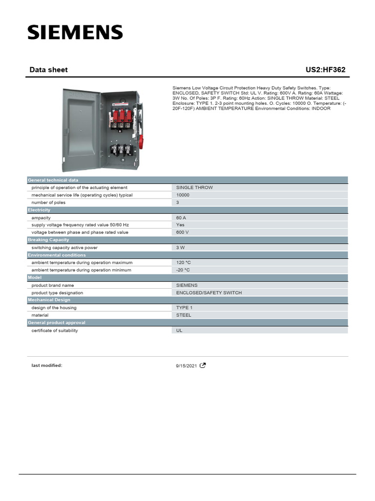 US2 HF362 Datasheet en | PDF