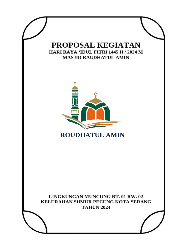 Proposal Kegiatan Hari Raya Idul Fitri | PDF