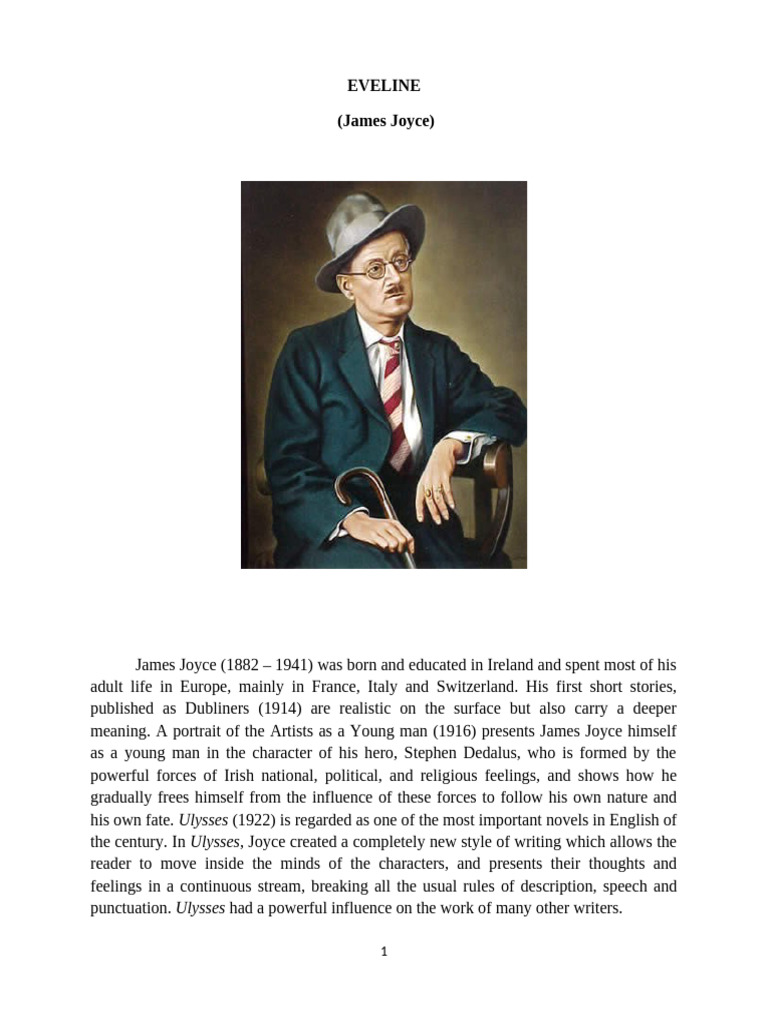 EVELINE | PDF | James Joyce | Ulysses (Novel)
