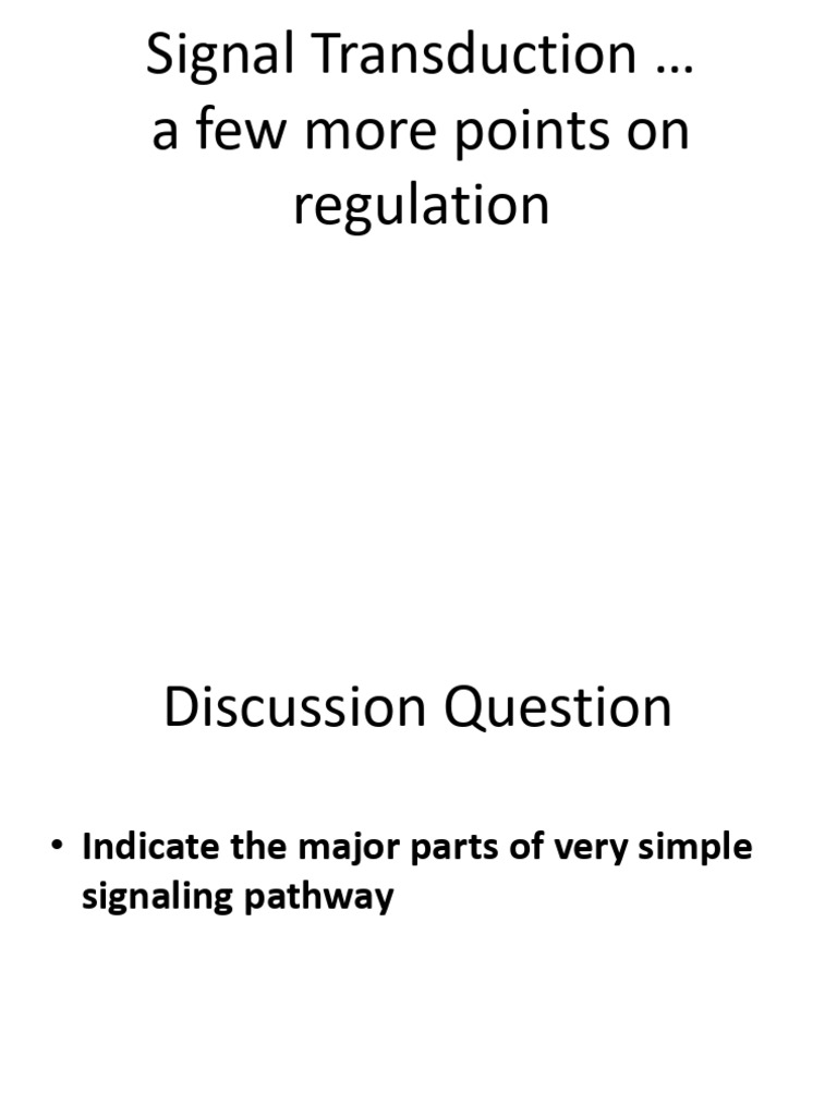 Lecture 7 Signal Transduction and Embryo Development 2025 | PDF | Cell Signaling | Signal ...