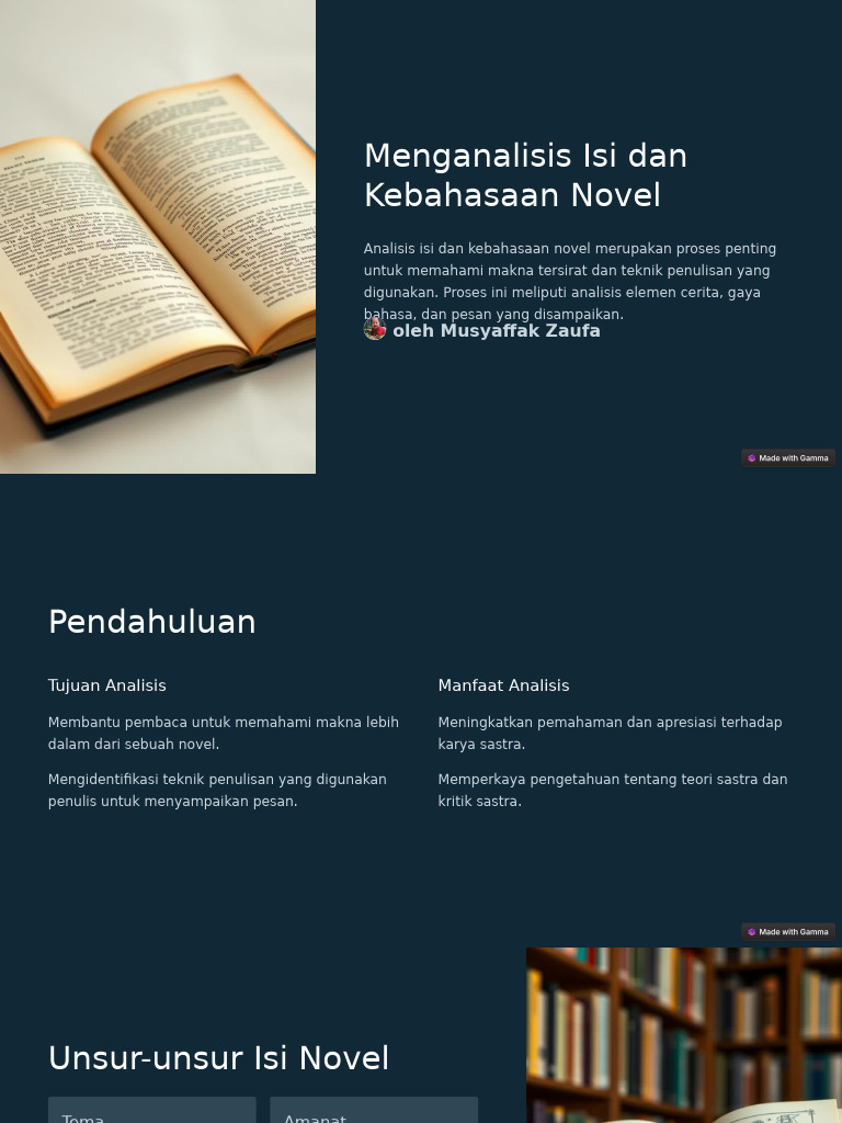 Menganalisis Isi Dan Kebahasaan Novel | PDF