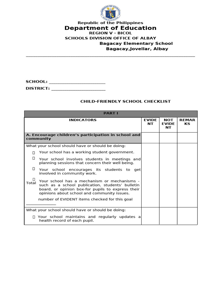 Child Safety Assessment Tool | PDF | Teachers | Schools