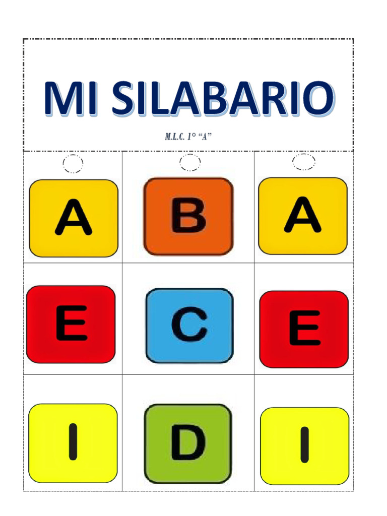 MI SILABARIO 1° | PDF