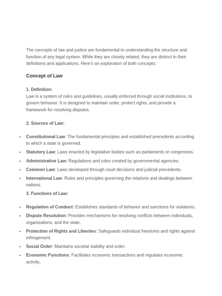 The Concepts of Law and Justice Are Fundamental To Understanding The ...