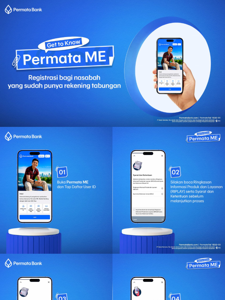 Permata ME - Tutorial Registrasi Bagi Nasabah Yang Sudah Punya Rekening | PDF