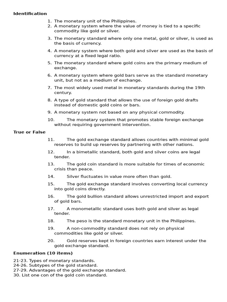 Understanding Monetary Standards and Systems | PDF | Money | Gold Standard