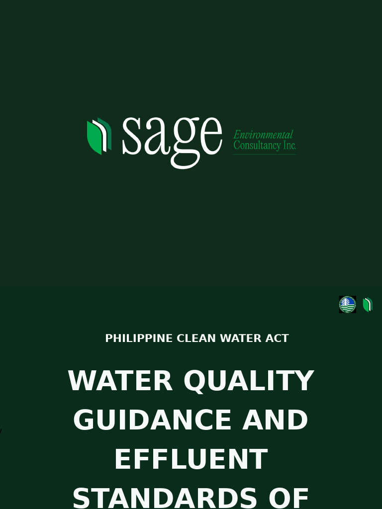 Philippine Clean Water Act Overview | PDF | Septic Tank | Effluent