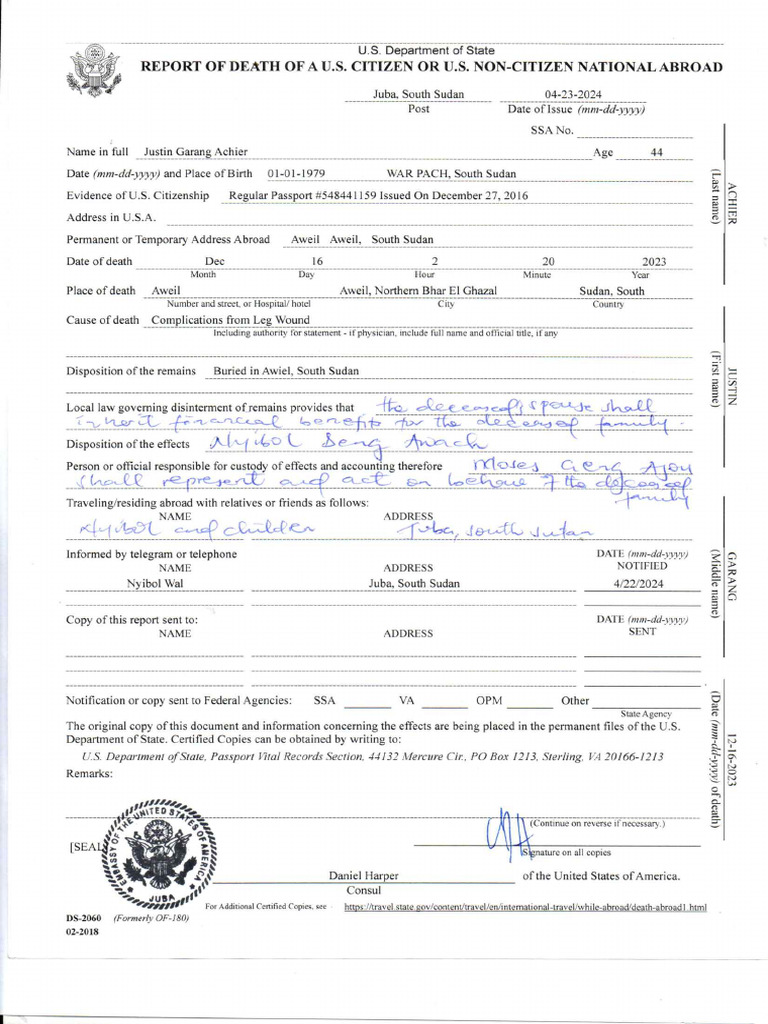 Death Certificate | PDF