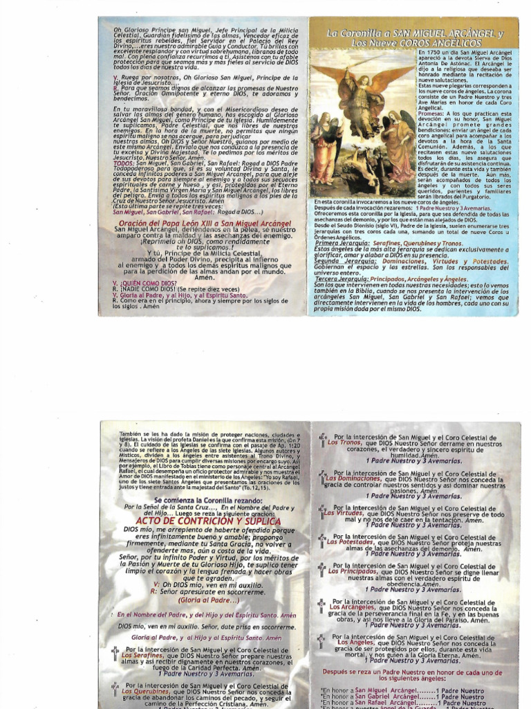 Coronilla A San Miguel Arcangel | PDF
