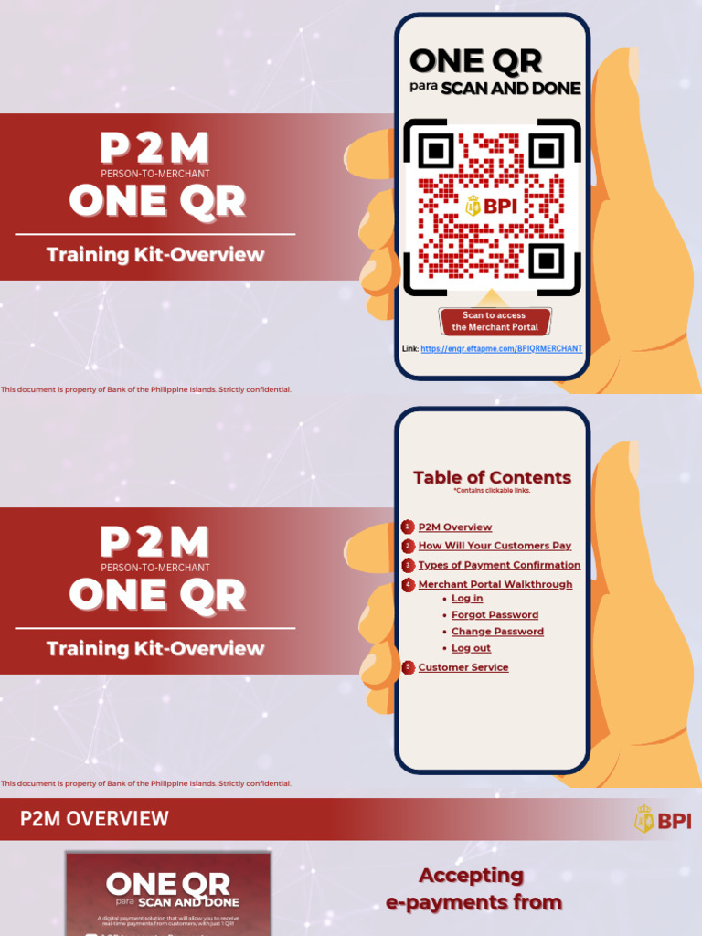 1. p2m One Qr-overview | PDF | Password | Login