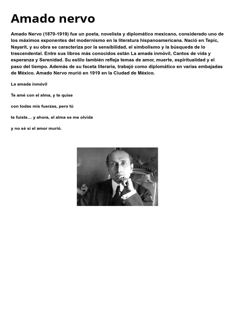 Amado Nervo - 20250211 - 201256 - 0000-1 | PDF