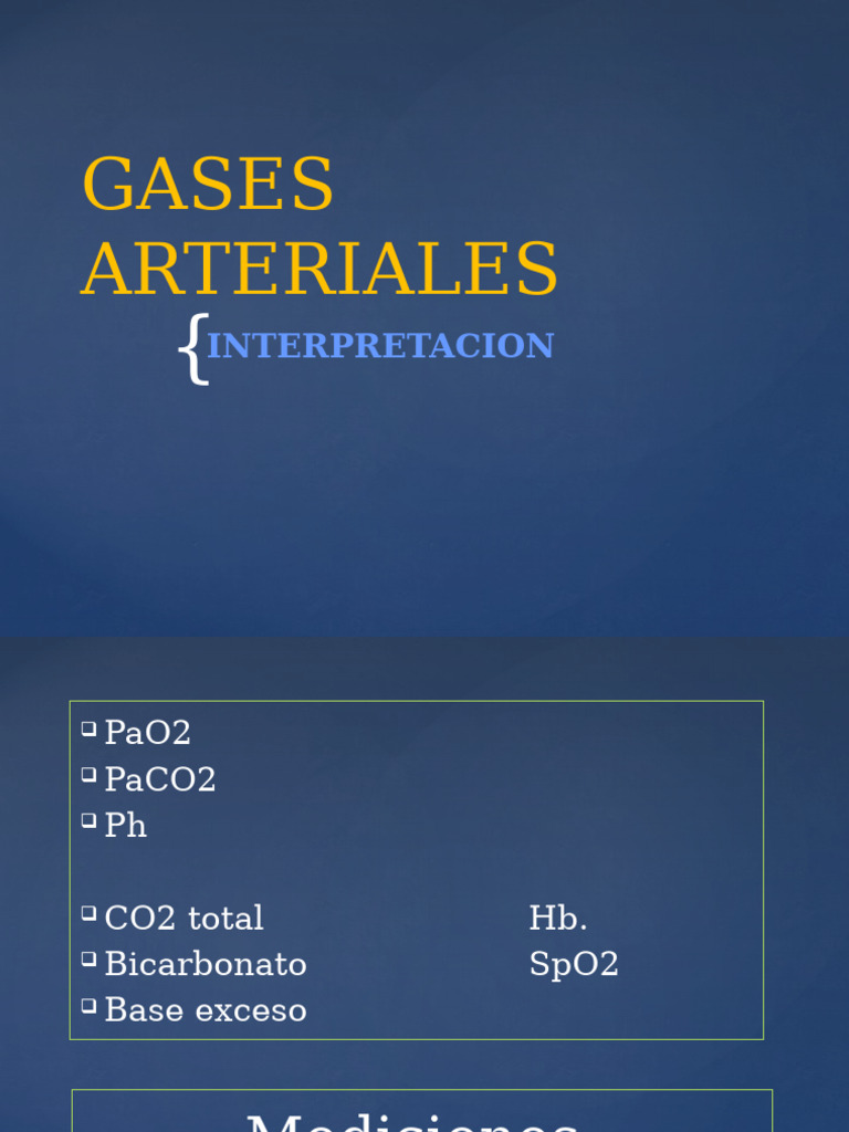 Interpretar Gases Sanguíneos | PDF | Fisiología | Metabolismo