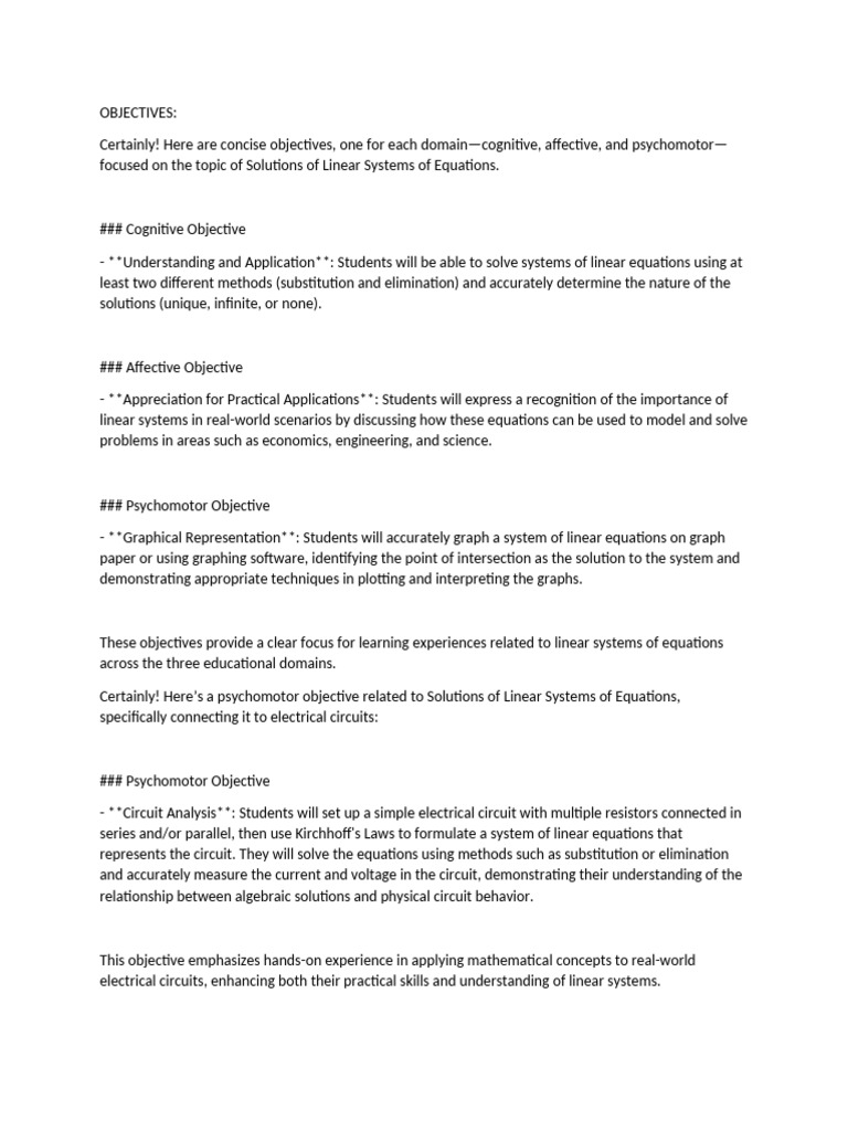 OBJECTIVES | PDF