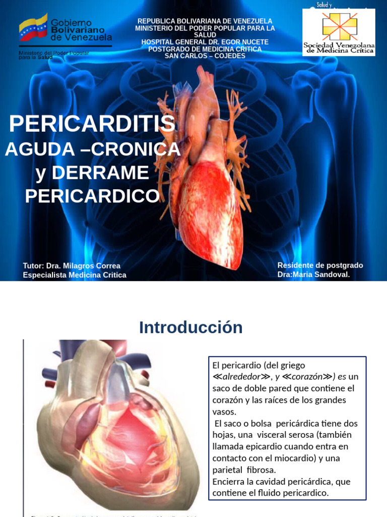 Pericarditis Aguda y Cronica | PDF | Corazón | Enfermedades y trastornos