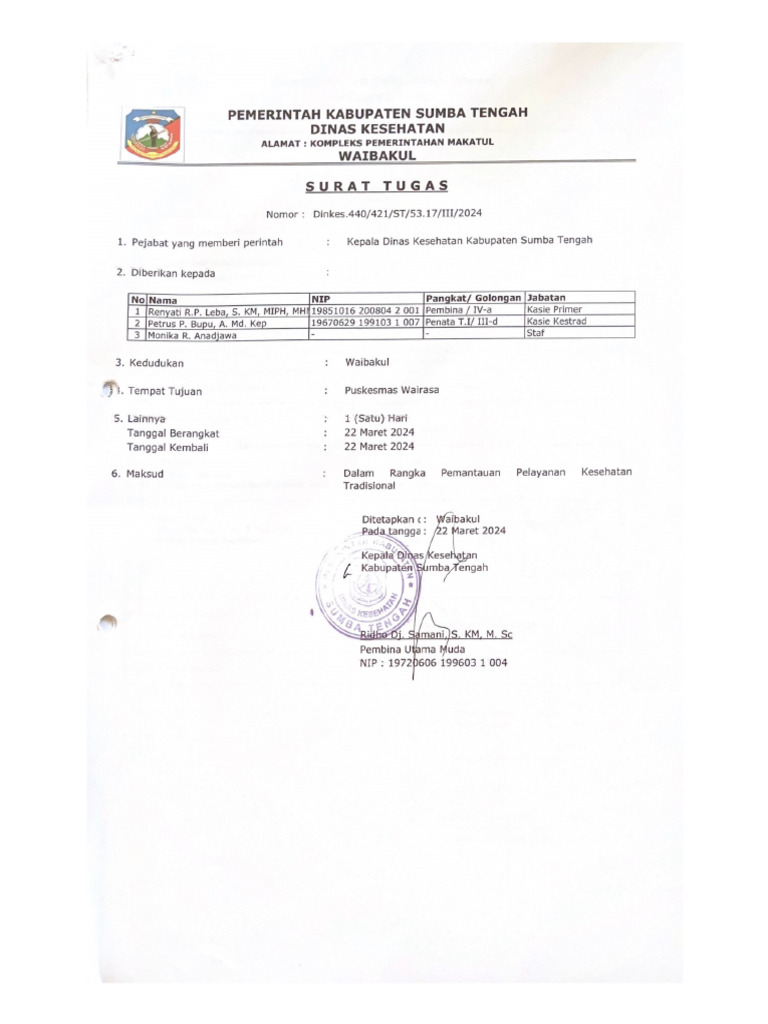 Pemantauan Pelayanan Kestrad Sem 1 | PDF