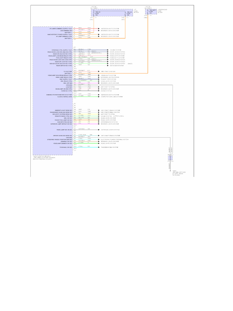 2005 Chevrolet C1500+Pickup+Silverado BCM | PDF