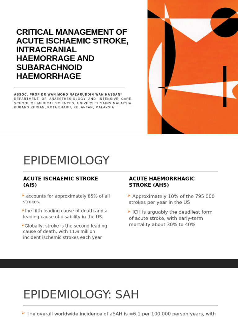 Acute Stroke Management Guidelines | PDF | Stroke | Edema