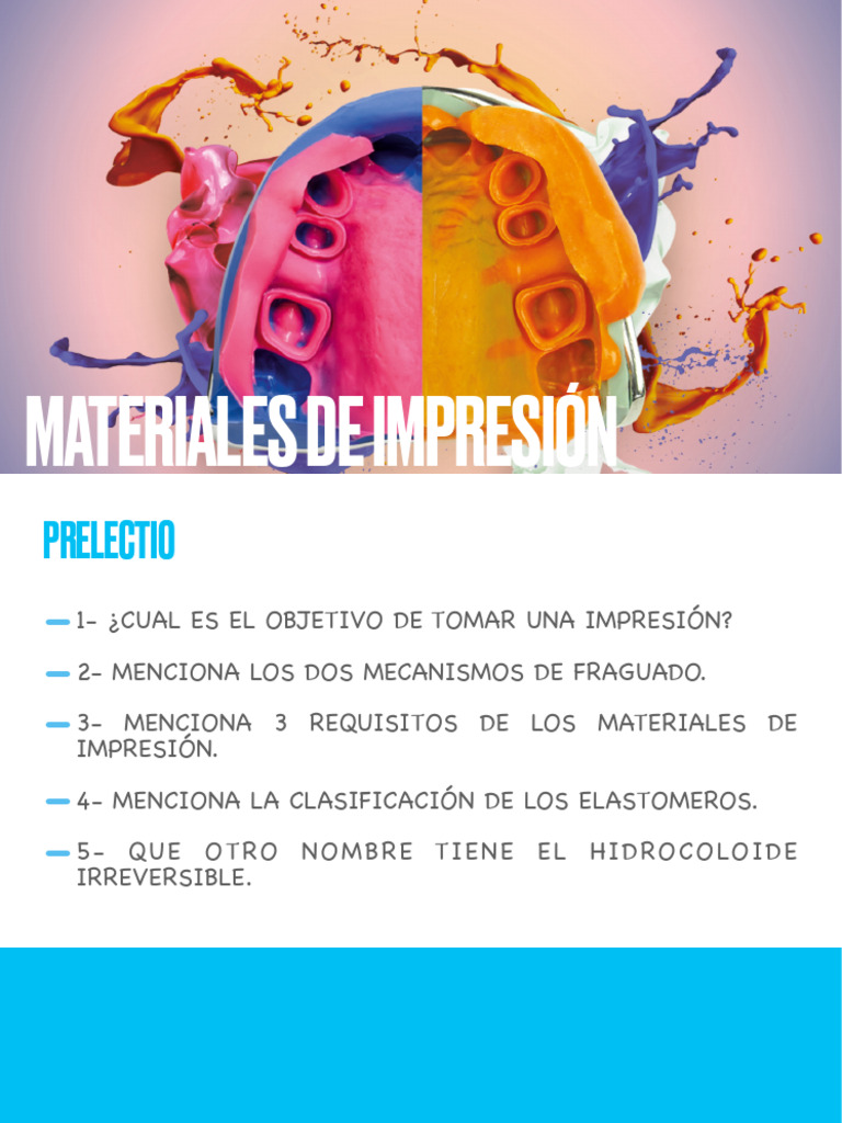 Materiales de Impresion | PDF | Silicona | Coloide