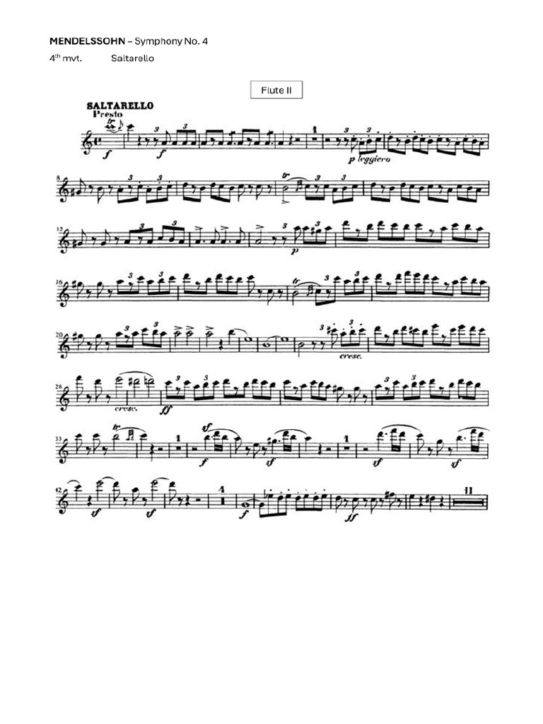 Flute-Piccolo-Orchestra-Excerpts-1 | PDF