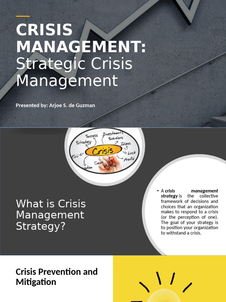 Crisis Management Strategies for Resilience | PDF | Crisis Management ...