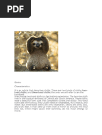 Sloths | PDF | Mammal Orders | Herbivorous Animals