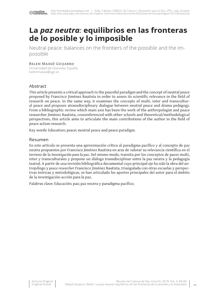 Culturapaz,+Cultpaz 2 Art04 | PDF | Paz | Paradigma