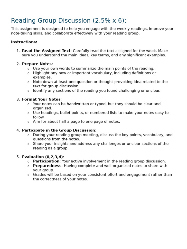 Reading Group Discussion | PDF