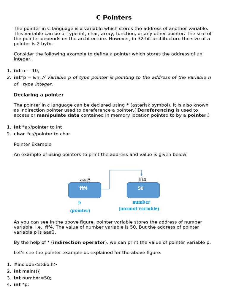 lecture6 (1) | PDF | Pointer (Computer Programming) | Integer (Computer Science)