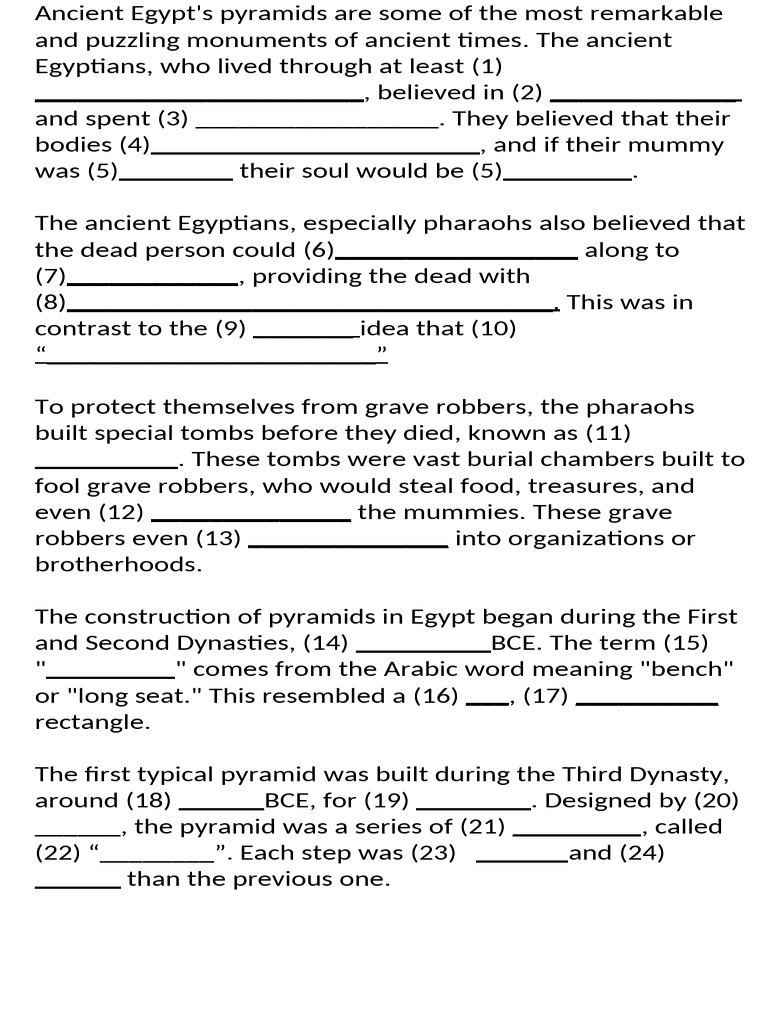 Ancient Egypt | PDF | Egyptian Pyramids | Ancient Egypt