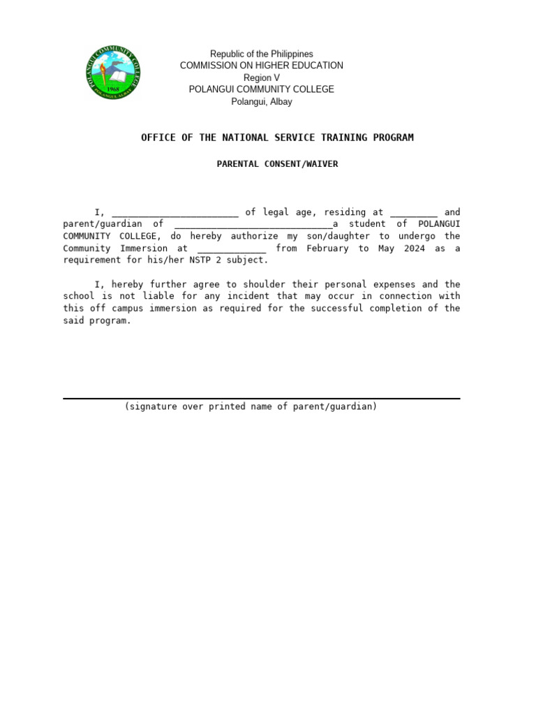 Parent Consent | PDF