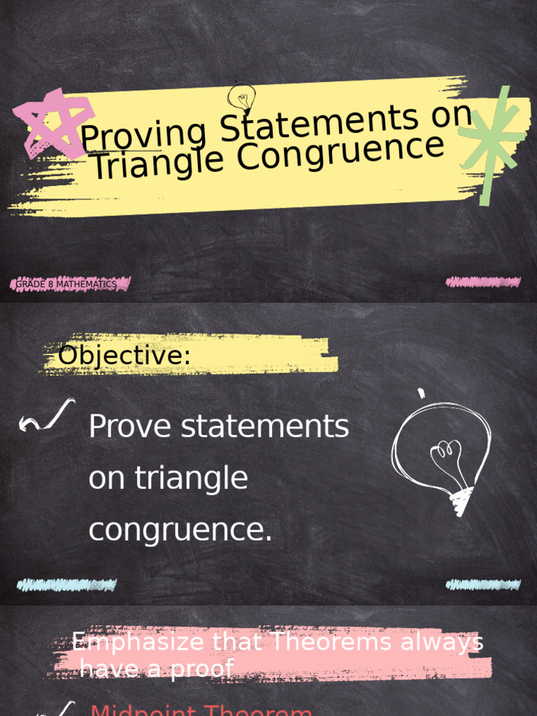 Proving Statement On Triangle Congruent | PDF | Triangle | Angle